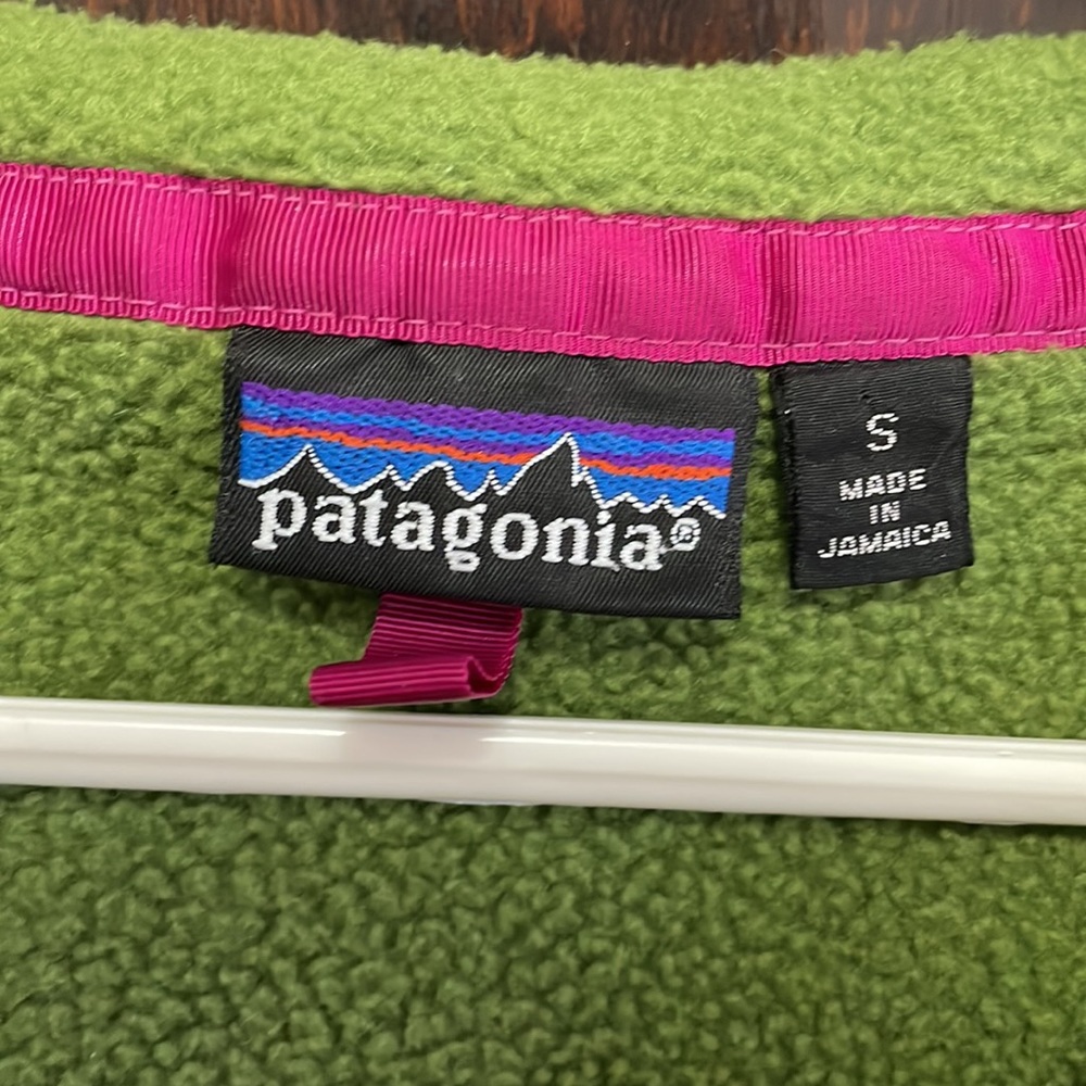 Rare Vintage Patagonia 1991 Synchilla Snap T Green - Gem